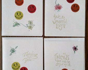 Smiley face card | Etsy