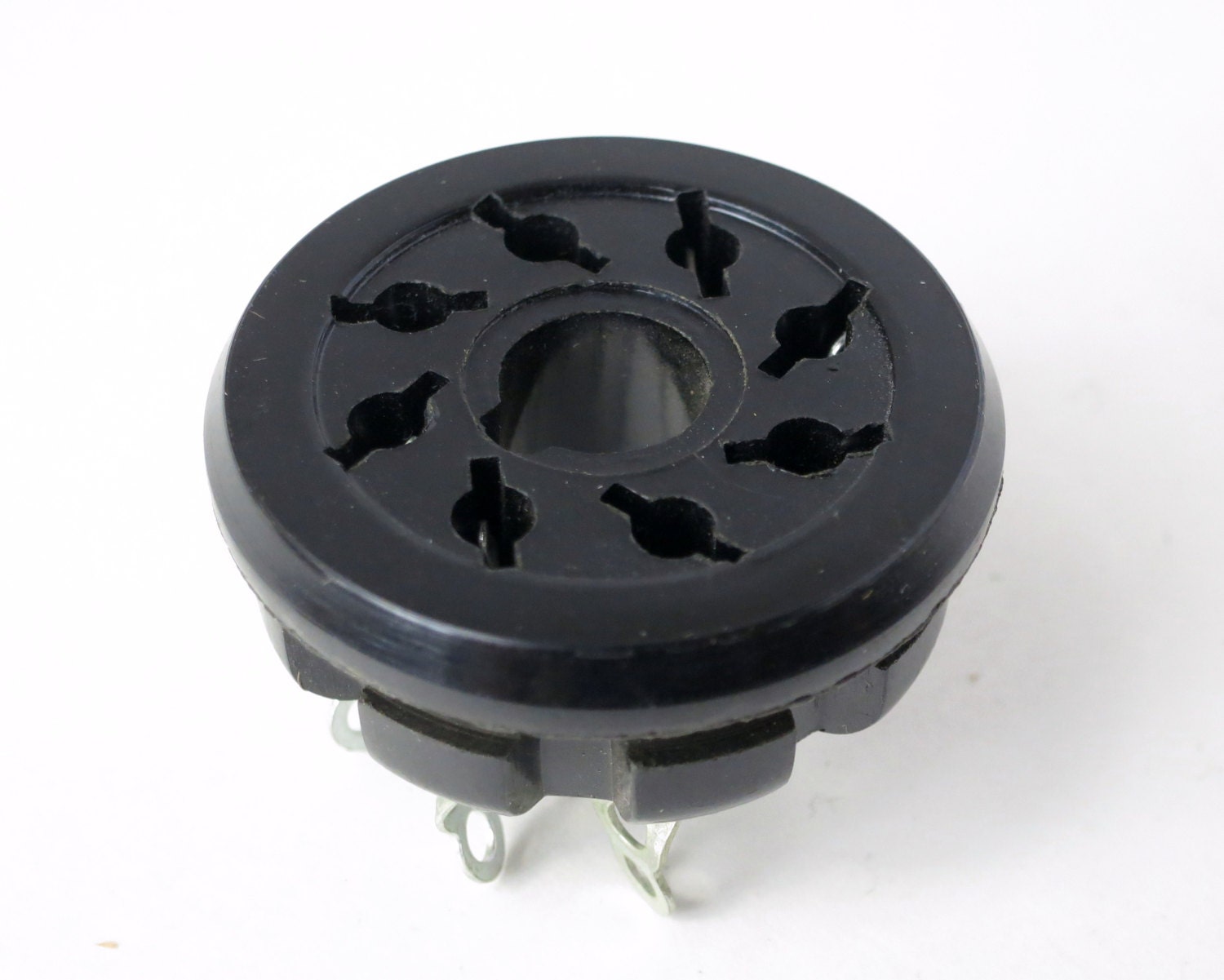 Amphenol 78S8 octal vacuum tube socket snap ring mount