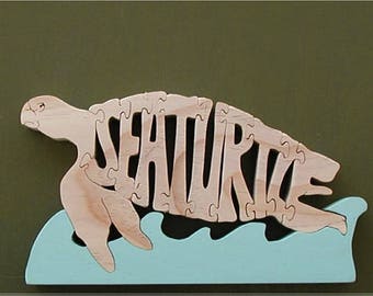 Turtle puzzle | Etsy