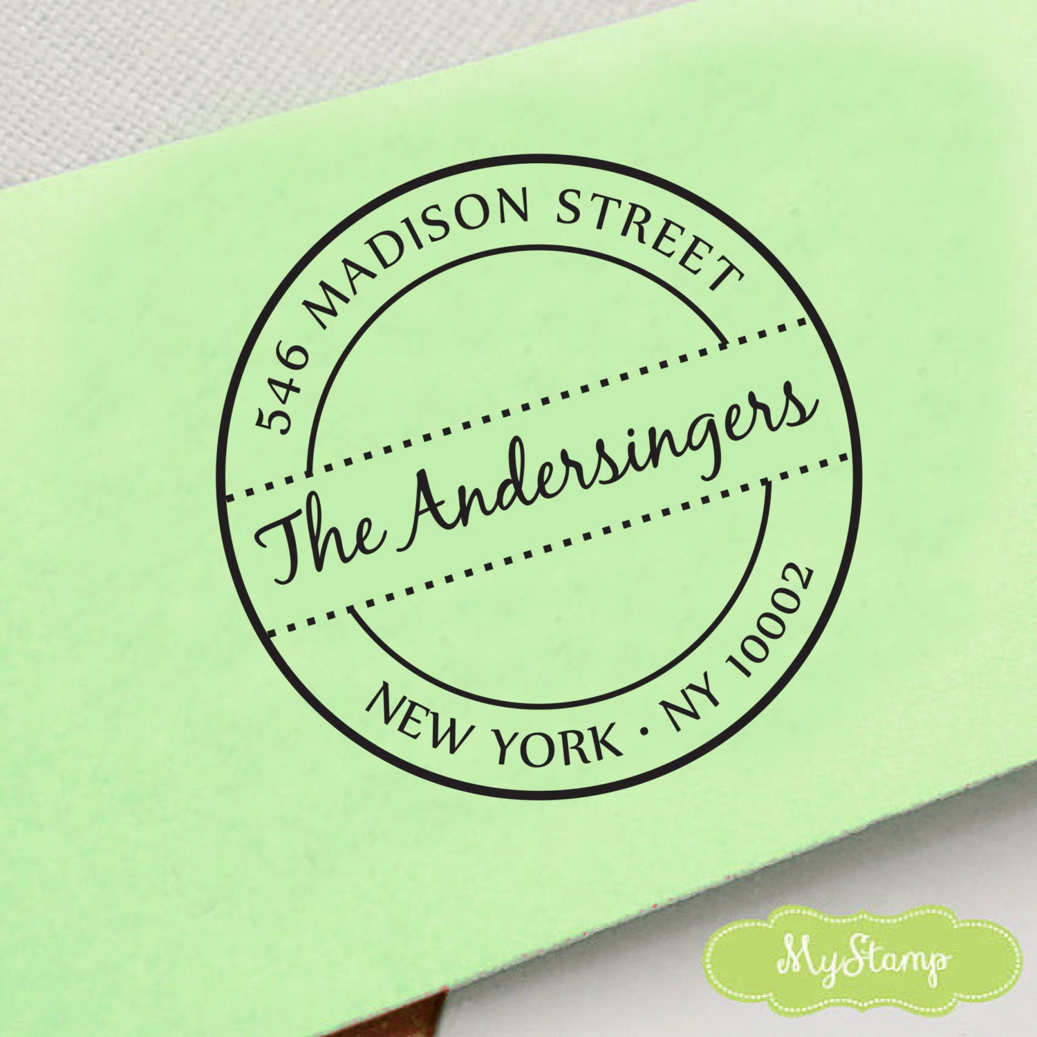 CUSTOM ADDRESS STAMP personalized pre inked address stamp