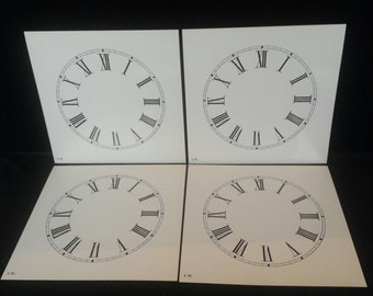 Paper clock dial | Etsy