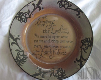 Bible verse plate | Etsy