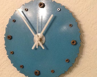 Items similar to Browning Saw Blade Clock Camo with Pink Deer head and ...