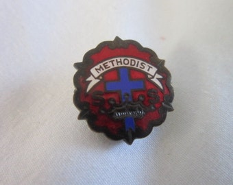 Methodist pin | Etsy