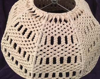 Macrame lampshade | Etsy