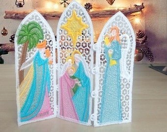 FSL Mini Christmas Ornament Free Standing Lace Machine