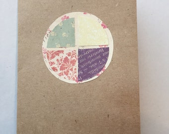 Items similar to Calendar Months Cards Owl Polka Dot Hobo Stitched ...