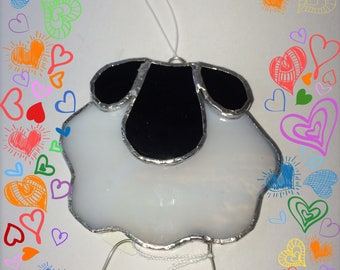 Stained glass sheep | Etsy