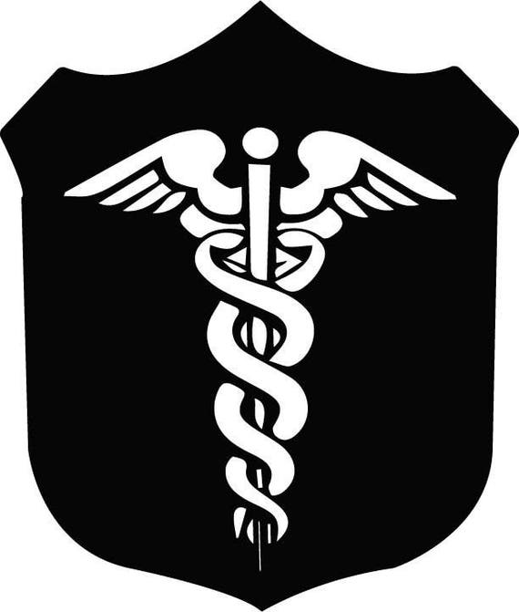 Corpsman Medical Caduceus Shield Metal Wall Art Decor