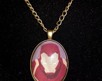 Items similar to Hand Painted Iron Man Keychain on Etsy