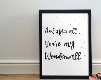 Wonderwall | Etsy