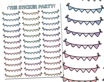 Colorful and unique hand drawn planner stickers by thestickerparty