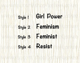 Feminist car decal | Etsy
