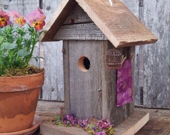 Rustic birdhouse | Etsy