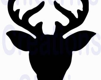 Deer head stencil | Etsy