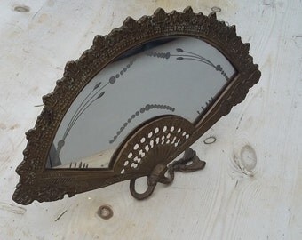 Vintage fan mirror | Etsy