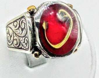 Unique islamic ring related items | Etsy