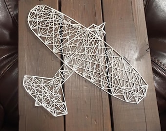 Airplane painting | Etsy