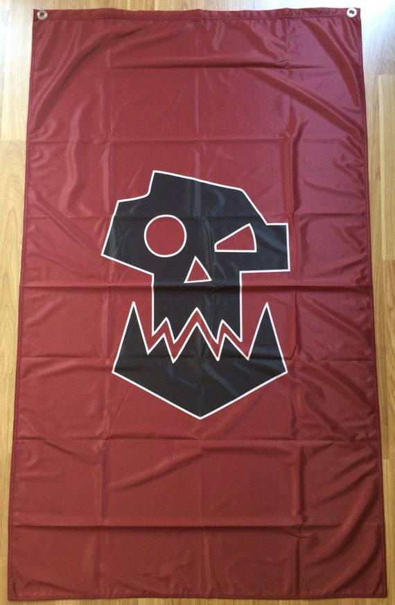 Warhammer Flag Orks Portrait 3x5 ft / 90x150 cm