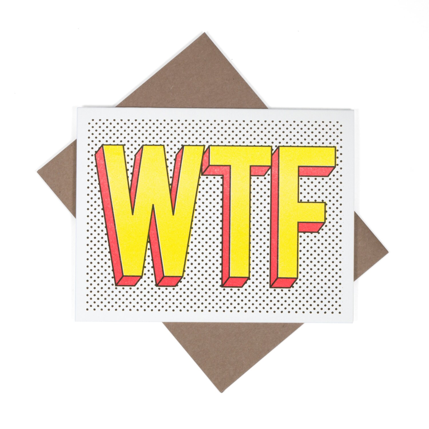 WTF Risograph note card