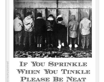 If you sprinkle when you tinkle | Etsy