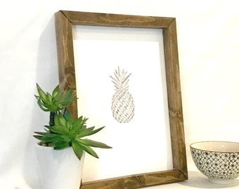Pineapple art | Etsy