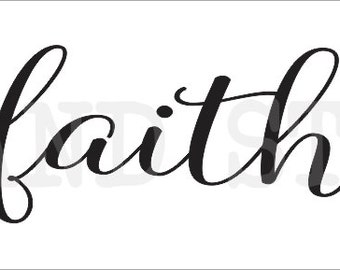 Faith stencils | Etsy
