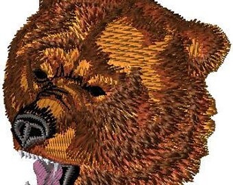 Bear embroidery | Etsy