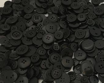 Big black buttons | Etsy