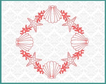 Sea wreath clip art | Etsy