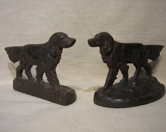 Hunting dog bookends | Etsy