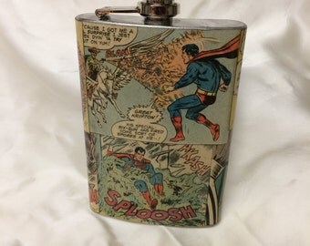 Superhero flask | Etsy