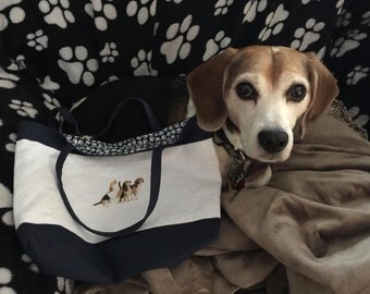 Beagle tote bag | Etsy