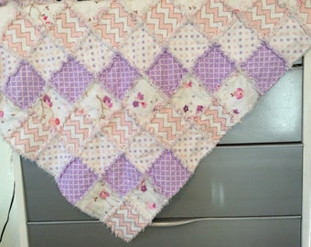 Chevron rag quilt | Etsy