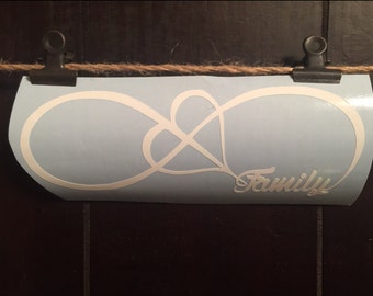 Infinity car decal | Etsy
