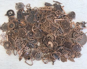 Copper charms | Etsy