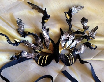 Feather owl mask | Etsy