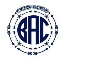 Cowboy monogram | Etsy