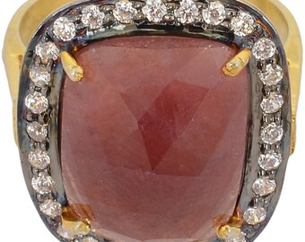 Red sapphire ring | Etsy