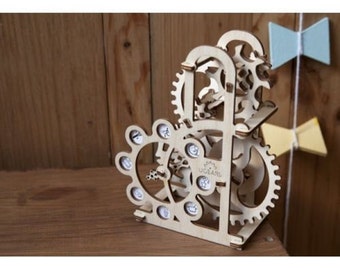 3D Wooden Puzzle Moving Model Kit DIY Moving Mechanical Wooden