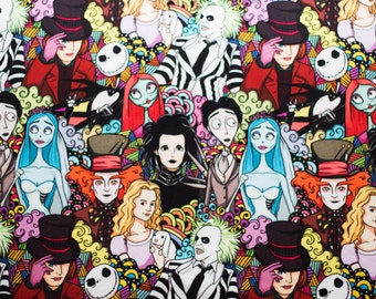 Tim burton fabric | Etsy