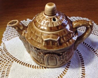 Brown teapot | Etsy