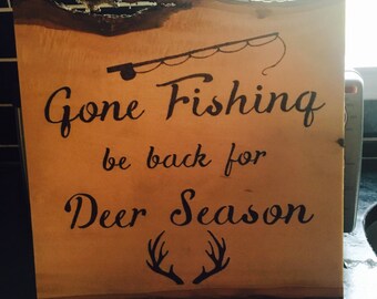 Gone fishing be back | Etsy
