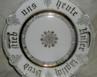 Antique german plate | Etsy