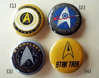 Star trek buttons | Etsy