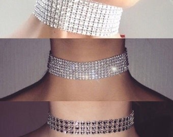 Diamond choker | Etsy