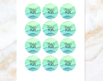 Ready to pop labels | Etsy