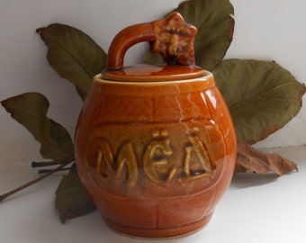 Ceramic honey pot | Etsy