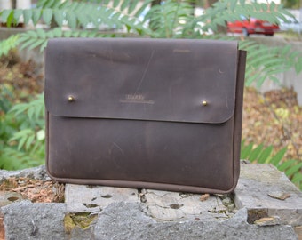 Leather file holder | Etsy