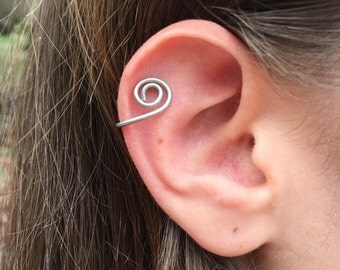 Items similar to Handmade Pink Wire "Love" Ear Cuff on Etsy